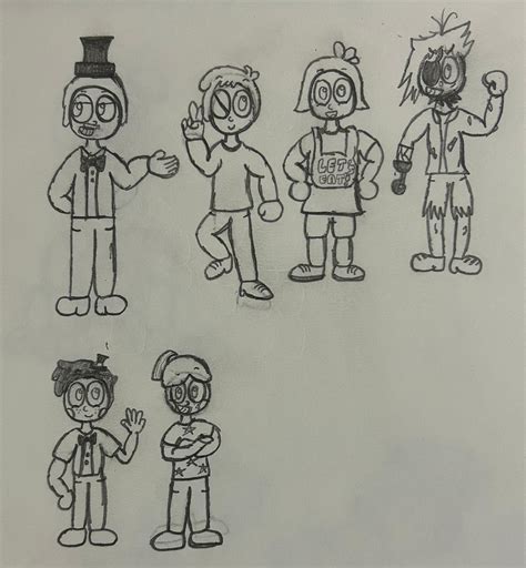 Fnaf Humanized Characters 2019 By Cgraves09 On Deviantart