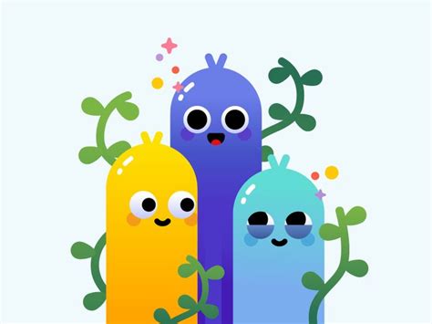 Cute Eels Illustration In The Deep Sea