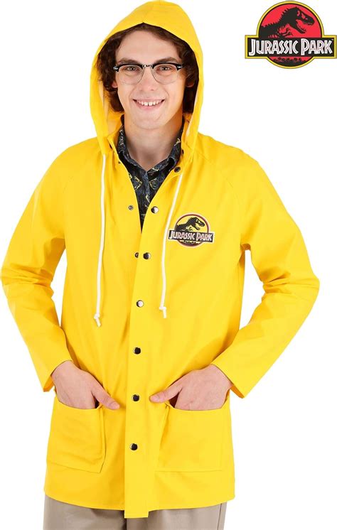 Jurassic Park Yellow Raincoat Fancy Dress Costume Uk Fashion