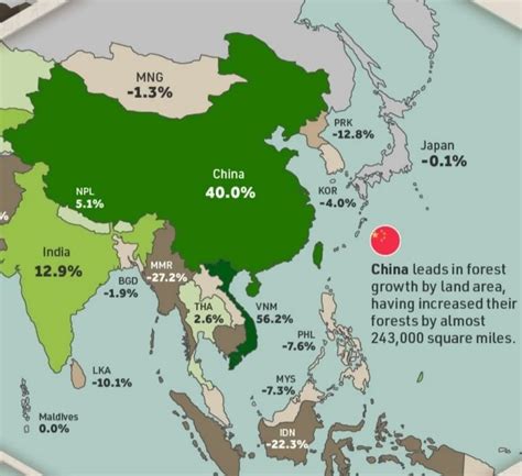 China Has Increased Its Forest Cover By 40 Over The Last 30 Y Samim