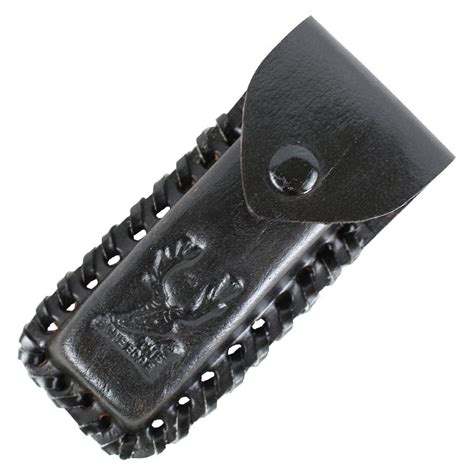 Theboneedge Black 4 Tactical Knife Leather Sheath For A Knife Belt