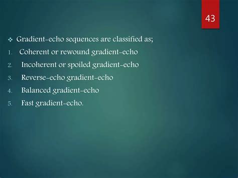 Gradient Echo Pulse Sequence Swastik Pptx