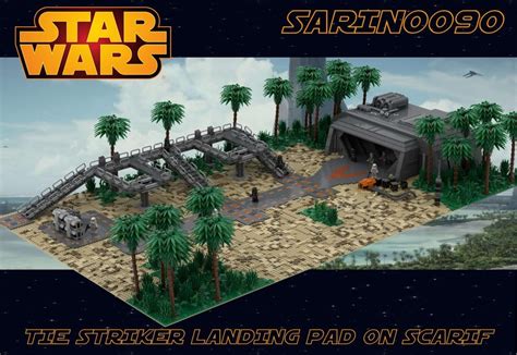 Lego Moc Sw Tie Striker Landing Pad On Scarif By Sarinoo90