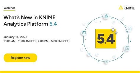 Announcing Knime Analytics Platform 54 Announcements Knime