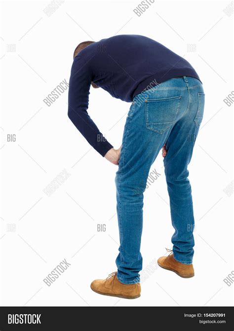 Man Hunched Over