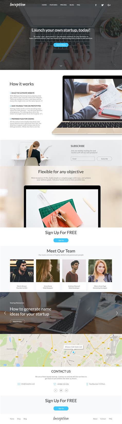 inception ui kit free sample by web donut on dribbble