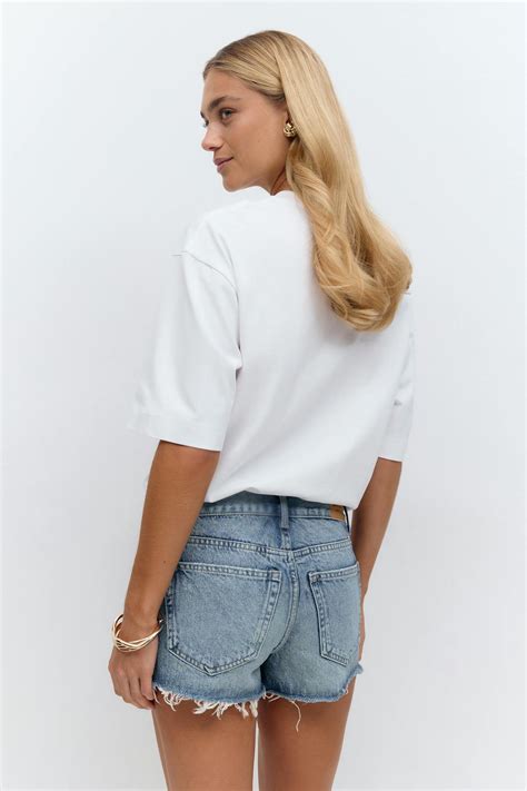 Low Denim Shorts Blå Dame Gina Tricot Low Denim Shorts Blå Dame Gina Tricot