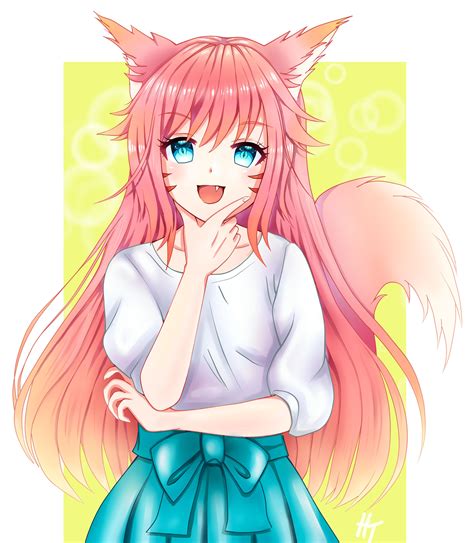 Anime Girl With Fox Ears