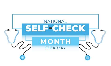 National Self Check Month Background Banner Card Poster Template