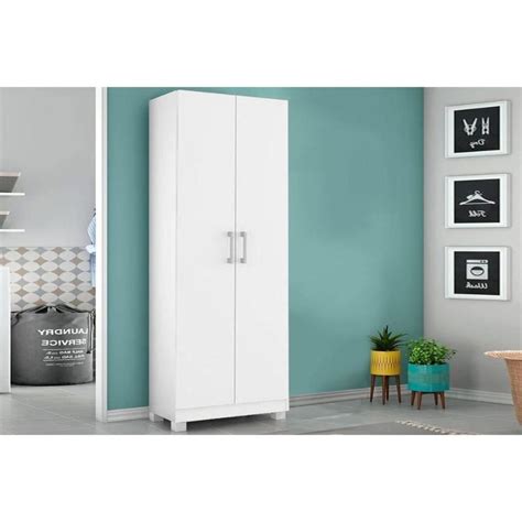 Armário Multiuso Juvenil 626 C 2 Portas E Pés Branco Carraro