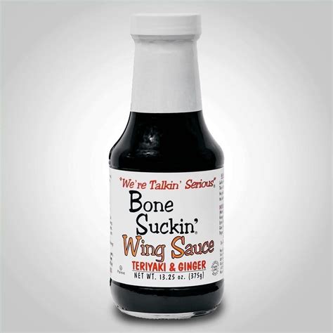 Bone Suckin Wing Sauce Teriyaki And Ginger 12 Pack