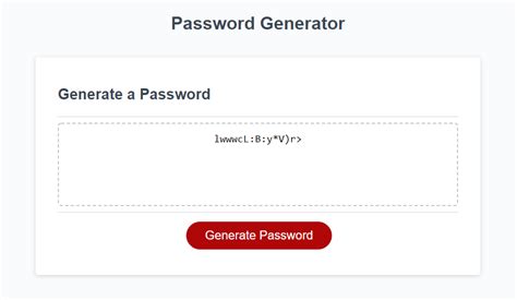 Github Ericbwebdev86password Generator Front End App That Allows A