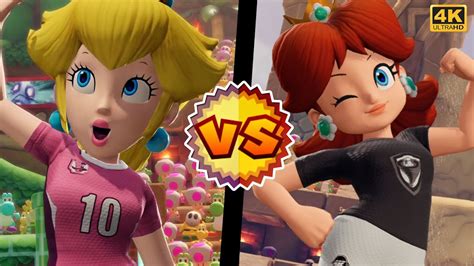 Mario Strikers Battle League Team Peach Vs Team Daisy Master