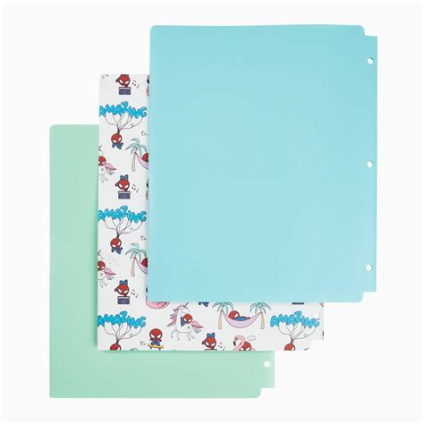Plastic Folders 2 Pocket Spider Man Yoobi 3 Ct Shipt