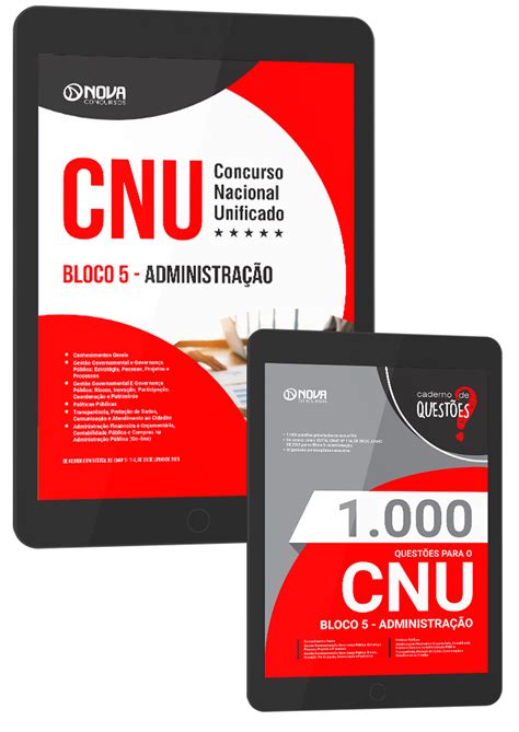 Combo Cnu Bloco 5 Administração
