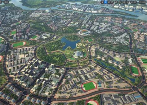 Ue5广州大学城数字孪生学校3d模型场景工程模型 现代场景模型库 3ds Maxmax模型下载 Cg模型网