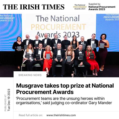 The National Procurement Awards On Linkedin Were Thrilled To Share