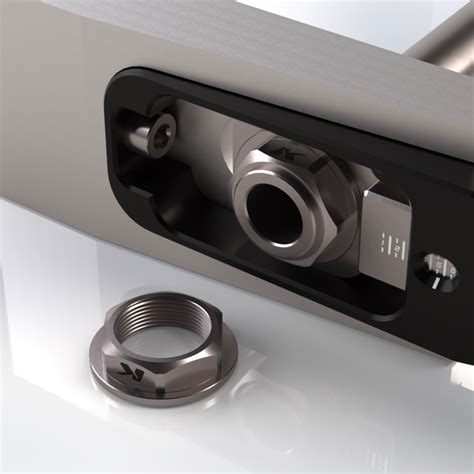 Set Rear Wheel Nuts M25x125 In Titanium Titanium Kbike