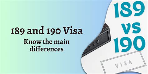 189 Vs 190 Visa Understanding The Differences