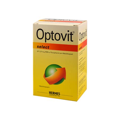 Optovit Select 1000 I E 50 St Arzneimittel Datenbank