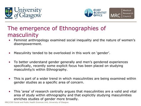 Ppt A Perspective On The Ethnography Of Masculinity Powerpoint