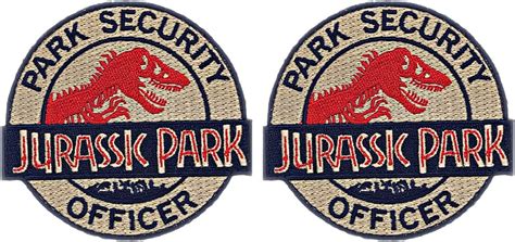 Dinosaur Jurassic Security Officer Costume Patch 3 Inch
