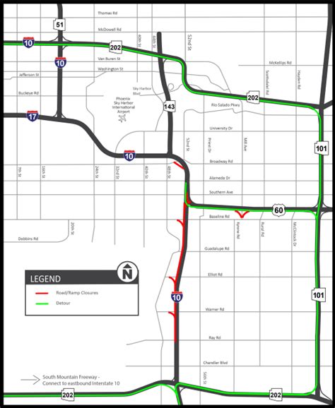 Eastbound Interstate 10 To Close Between Us 60 And Ray Road Oct 4 7