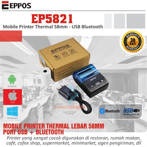 Jual Ep5821 Mini Printer Bluetooth Eppos
