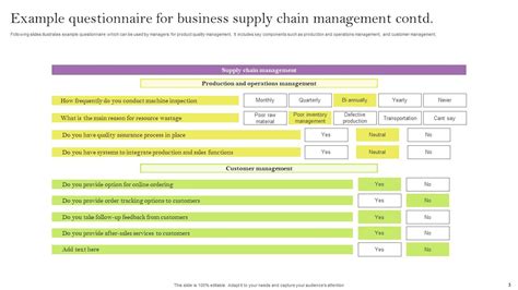 Business Questionnaire Examples Powerpoint Ppt Template Bundles Survey