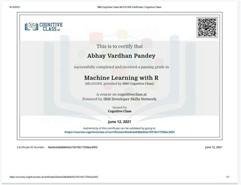 Abhay Vardhan Pandey On Linkedin This Is My One More Achievement From Ibm Learning Is A Journey