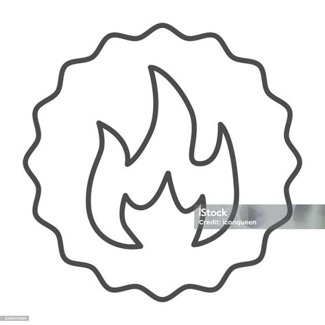 뜨거운 판매 얇은 선 아이콘 블랙 프라이데이 개념에 대한 스티커 벡터 그래픽입니다 스티커에 불꽃을 불 흰색 배경에 쇼핑 기호 모바일 또는 웹 디자인에 대한 개요 스타일