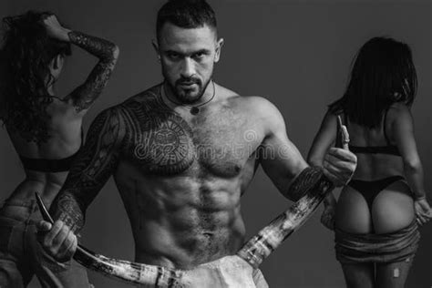 Group Sex Games Polygamy Love Triangle Betrayal Muscular Man With