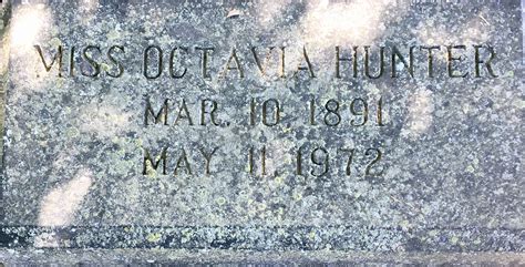 Octavia Hunter 1891 1972 Homenaje De Find A Grave