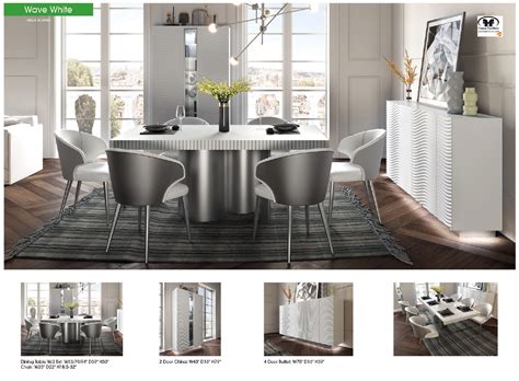 Wave Dining White Modern Dining Room Sets Dining Room Furniture