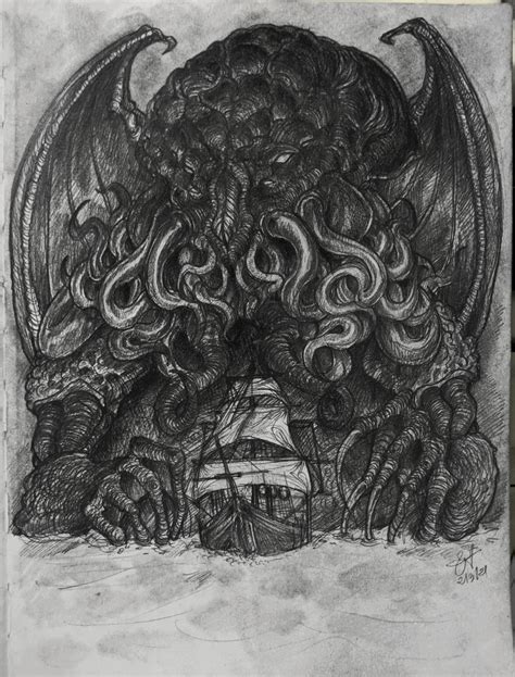 Cthulhu Fan Art By Eik0w0 On Deviantart