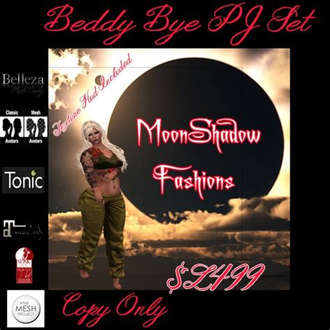 Second Life Marketplace Beddy Bye Pj Set