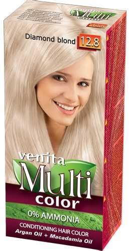Venita Plaukų Dažai Be Amoniako Multi Color 12 8 Diamond Blond 1 Pak Modelis 131 žema