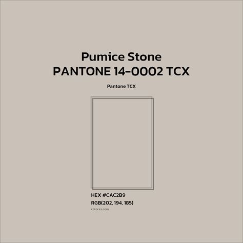 About Pantone 14 0002 Tcx Pumice Stone Color Color Codes Matching