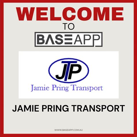 Baseapp Jamie Pring Transport A Big Welcome Donna And The Team From
