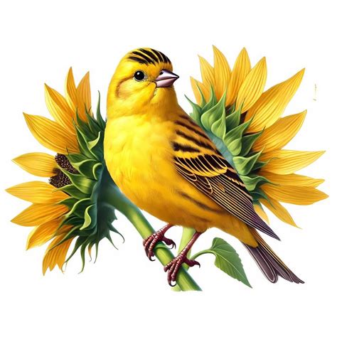 Canary Bird Clipart Bundle Commercial Use Digital Download Set Of