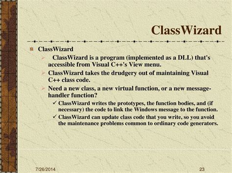 Ppt The Microsoft Foundation Class Library Application Framework