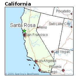 Santa Rosa California Map