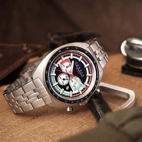 Cadola 1977 Chronograph Quartz Black Dial Mens Watch Cd 1023 11 Cadola