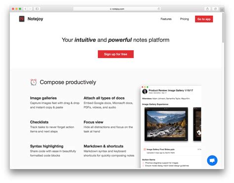 Release Notes Notejoy