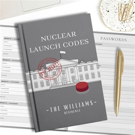 Funny Notebook Password Book Personalized Sarcastic Office Stationery