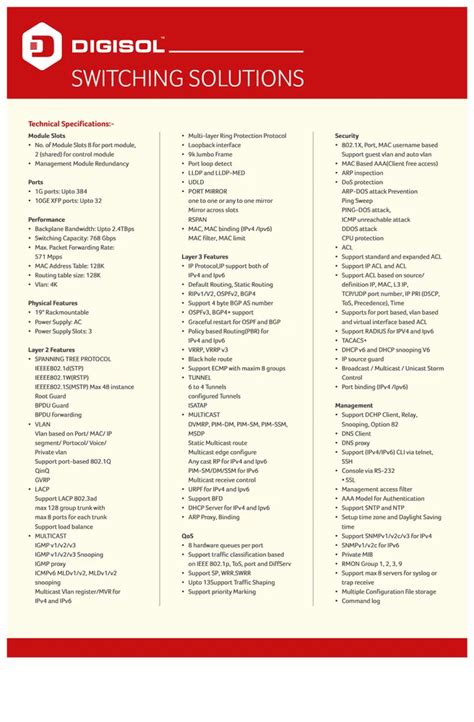 Upto 384 Ports Digisol 10 Slot Layer 3 Chassis Switch Dg Cs7010 At ₹ 27000 In New Delhi