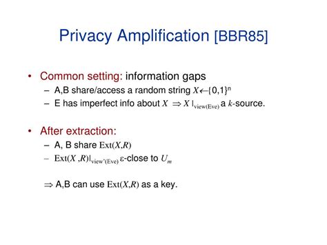 ppt cryptographic applications of randomness extractors powerpoint