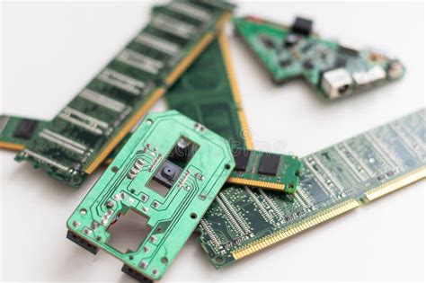 Stick Of Computer Random Access Memory Ram On White Background Stock