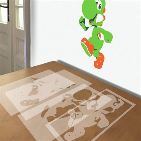 Yoshi Stencil In 4 Layers