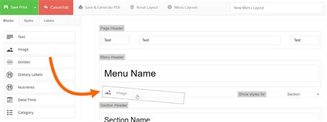 Using The Print Module Nutritics